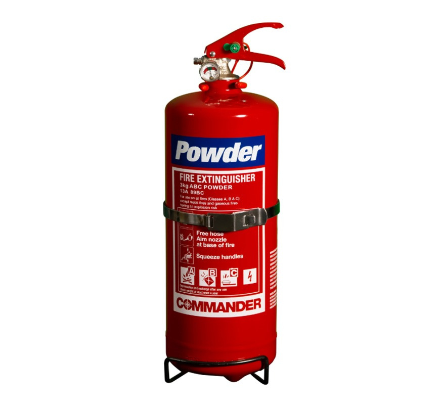 Commander 3kg Dry Powder Fire Extinguisher (FX-PWD-003-DCF)
