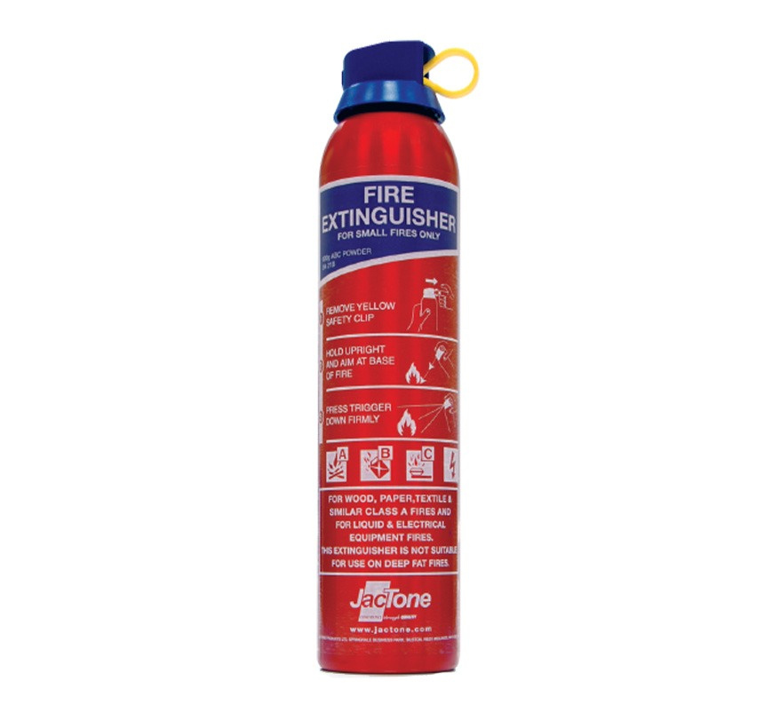 Jactone 600g ABC Powder Aerosol Fire Extinguisher (Red)
