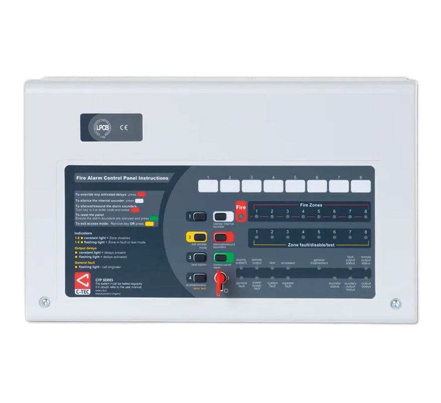 C-TEC CFP702-4 2 Zone Conventional Fire Alarm Panel