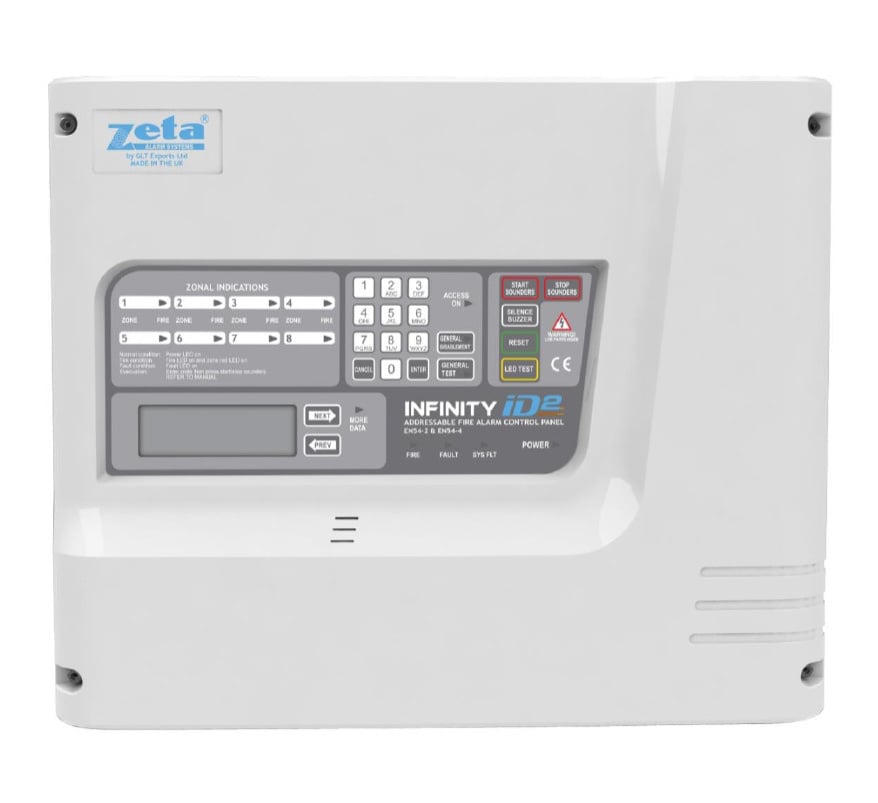 Zeta ID2/8 Infinity ID2 8 Zone 2-Wire Fire Alarm Panel