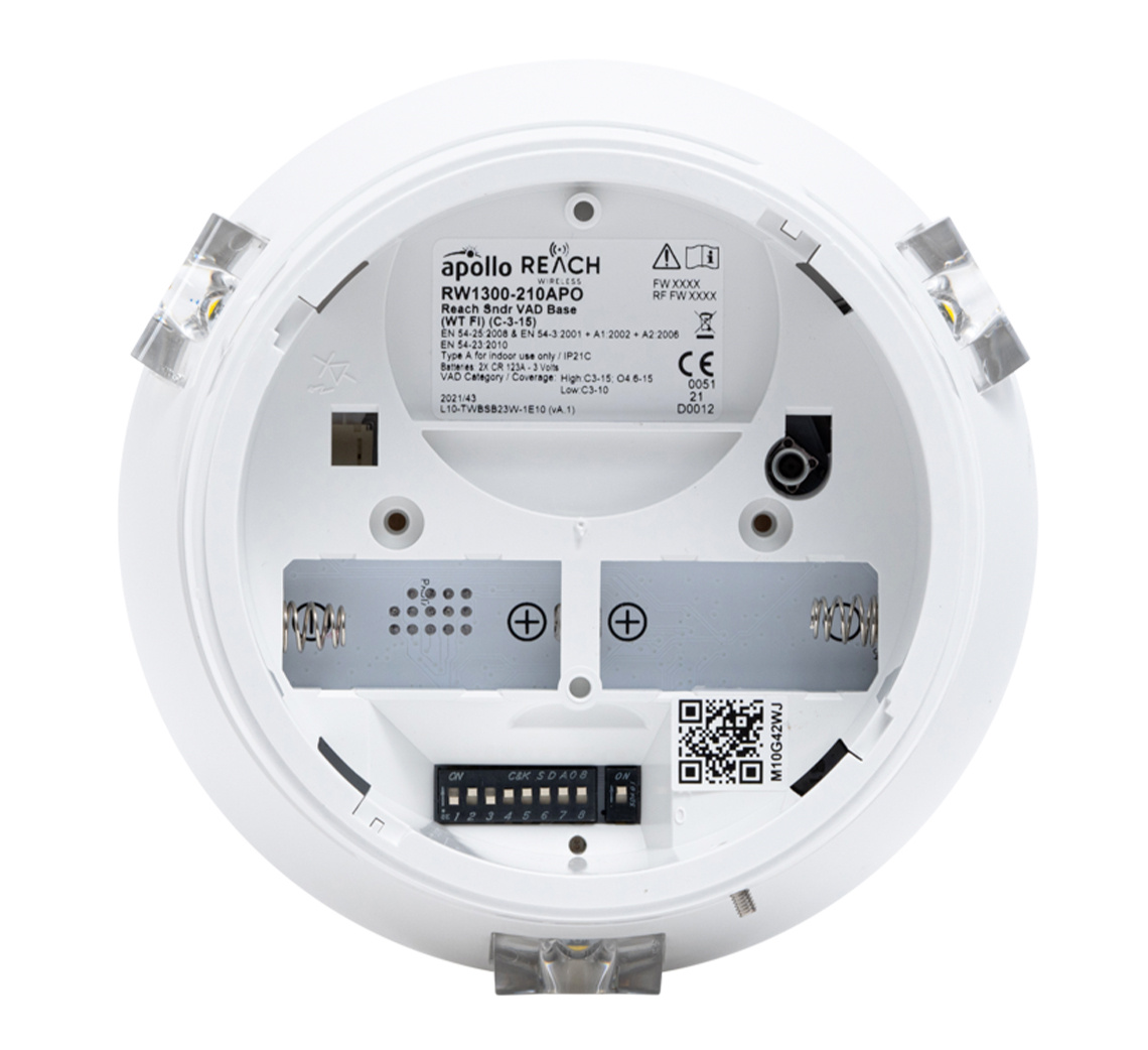 Apollo REACH Sounder VAD Base (White Flash) (RW1300-210APO)
