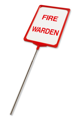 Telescopic Fire Warden Sign (TFW1/Red) | Safe Fire Direct