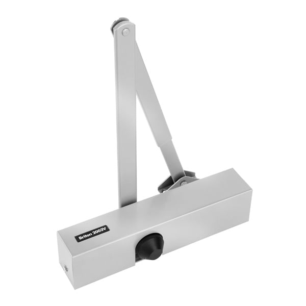 Briton 2003V Overhead Door Closer (Silver) | SafeFire Direct