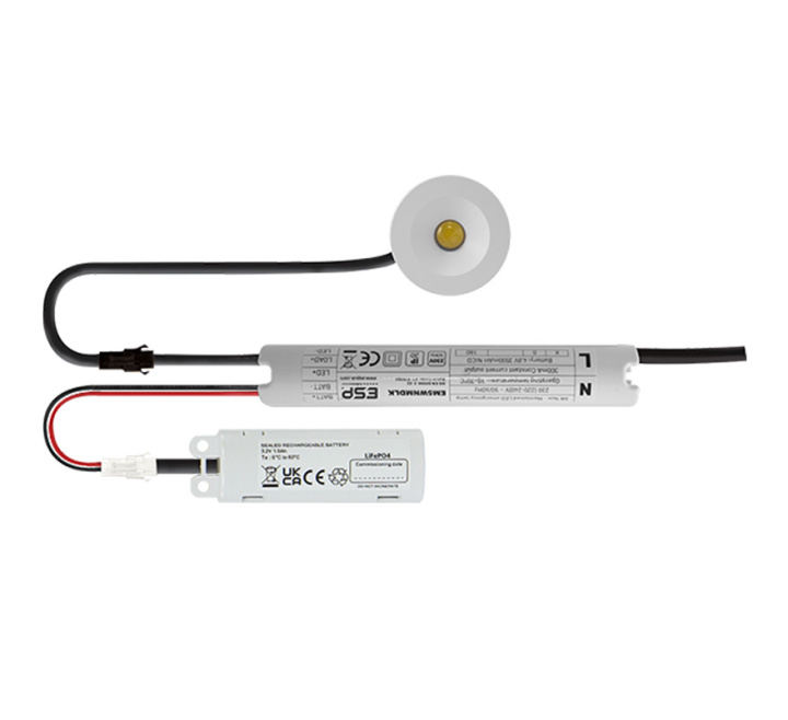 ESP D6402WH Duceri 3W LED IP20 Emergency Self Test Downlight