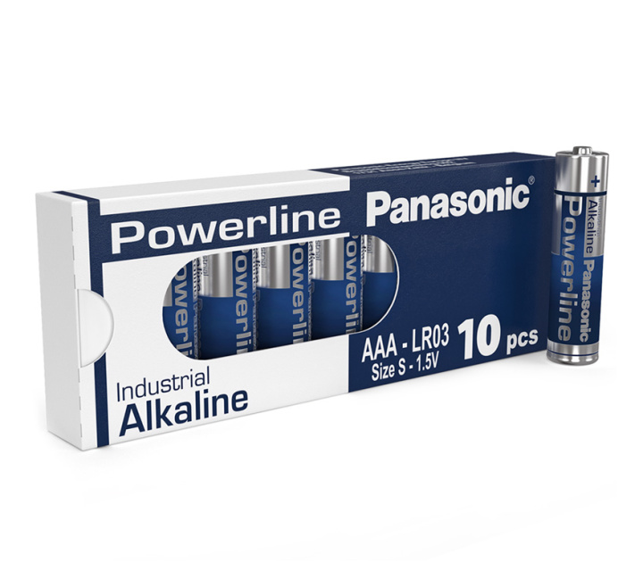 Panasonic Powerline LR03AD AAA Alkaline Batteries (10 Pack)
