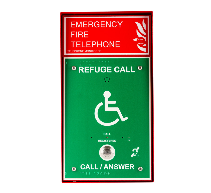 Cameo Combined Green Disabled Refuge/Red Fire Telephone Outstation ...