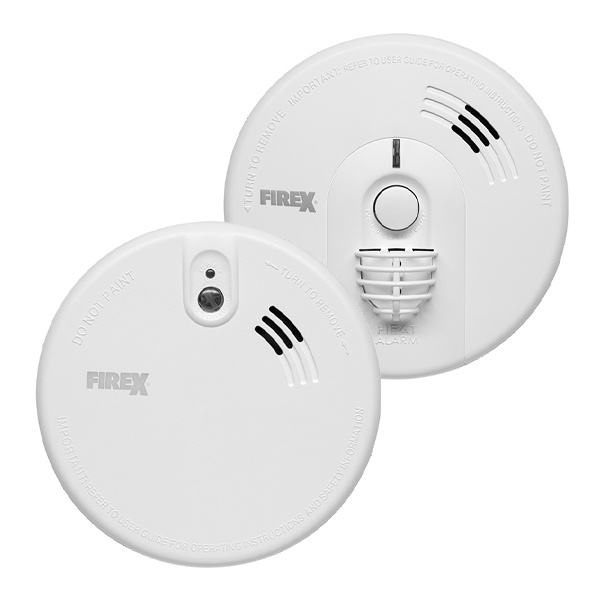 Kidde KF Mains-Powered Smoke & Heat Alarms with 9v Back-Up Battery ...