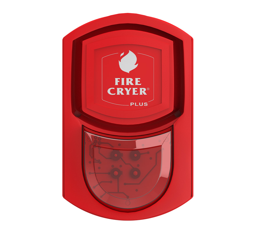 Vimpex Fire-Cryer Plus Voice Sounder Beacon - Red Body, Red Beacon ...